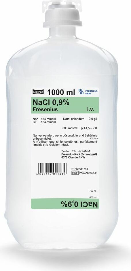 NaCl Fresenius Infusionslösung 0.9% Kabipac 1000ml in der Adler Apotheke