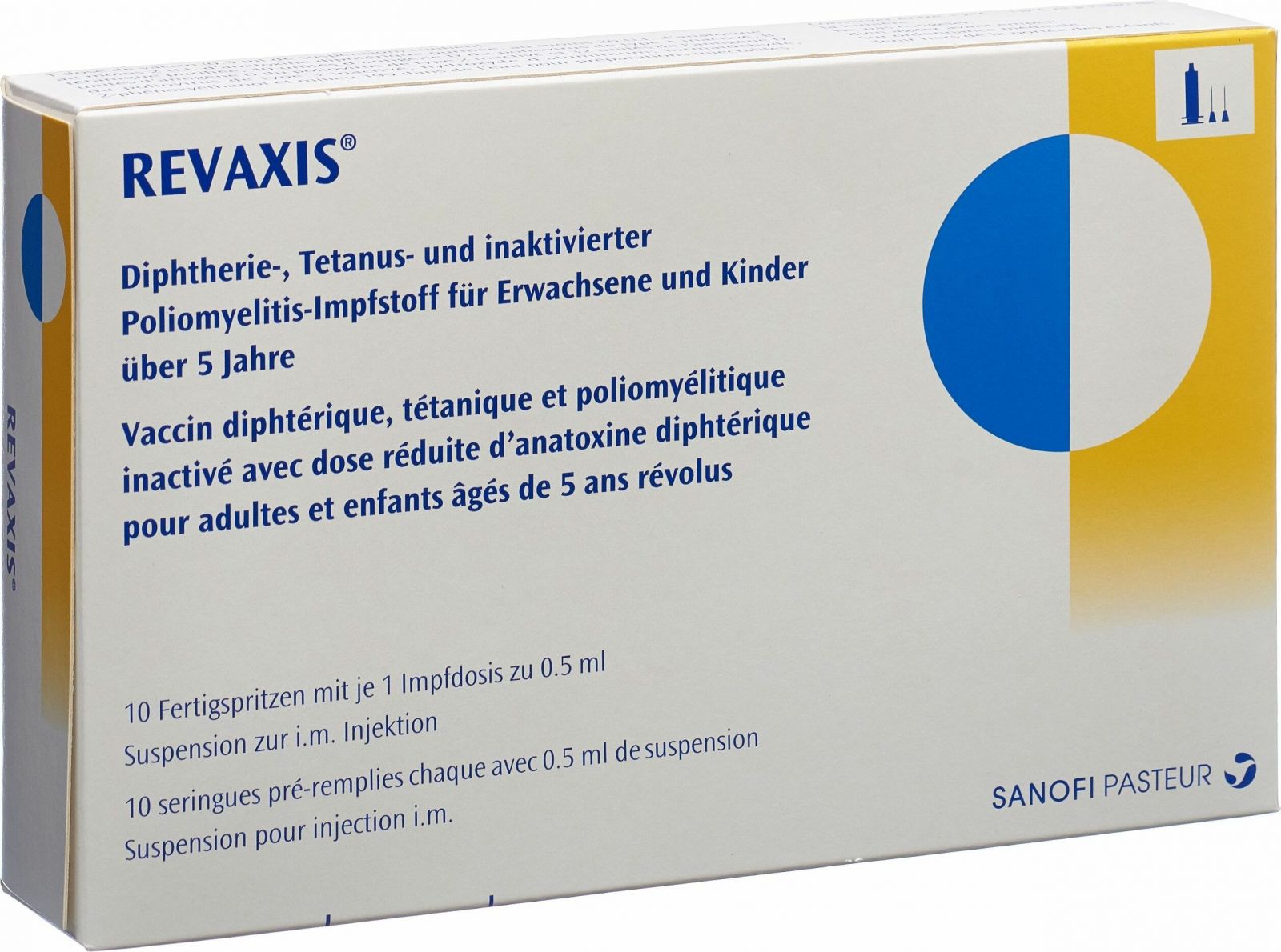 Revaxis Injektionssuspension M Nadeln 10 Fertigspritzen 0.5ml in der ...