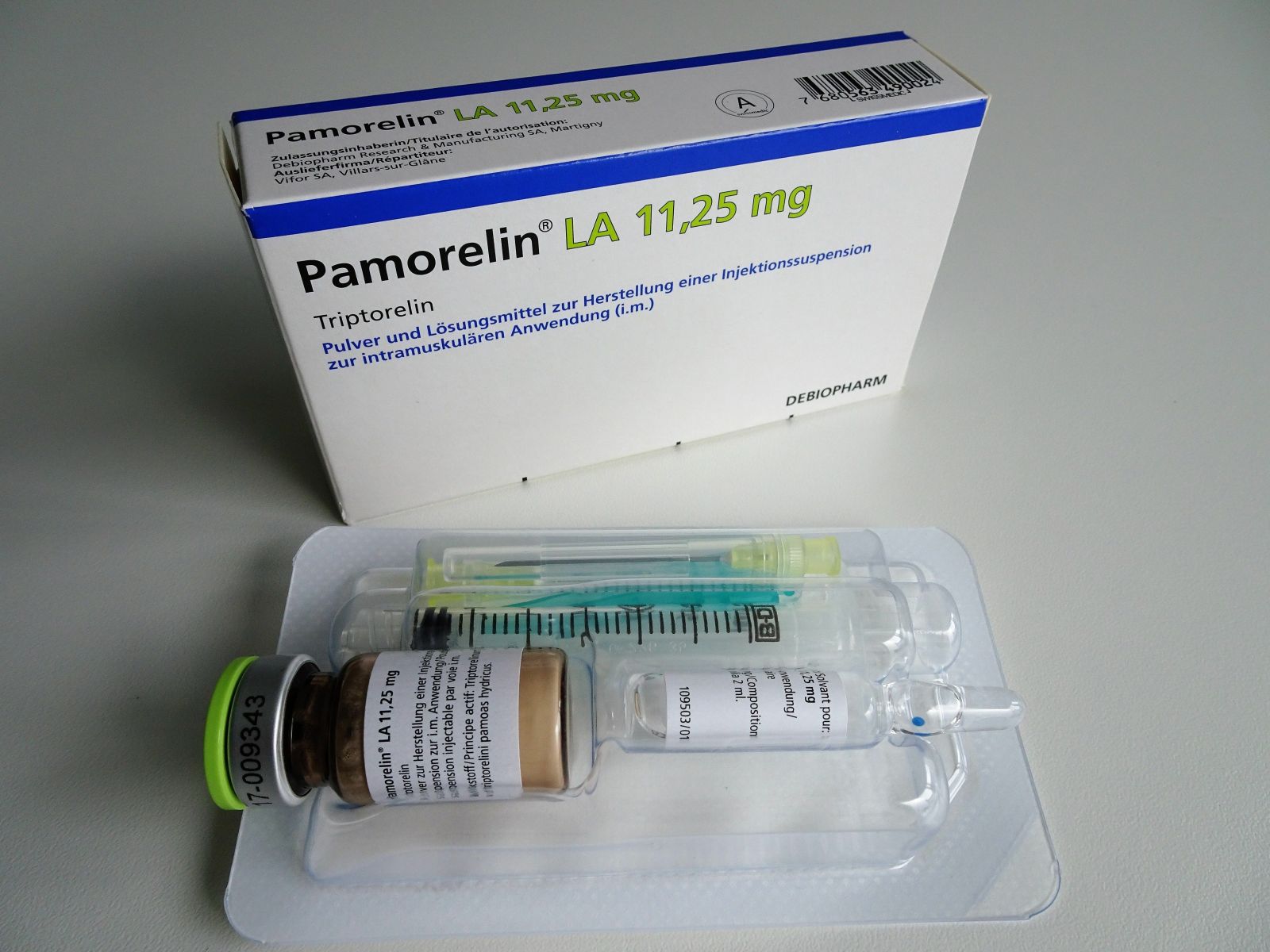 Pamorelin La Trockensubstanz 11.25mg C Solv Ampullen 2ml in der Adler Apotheke