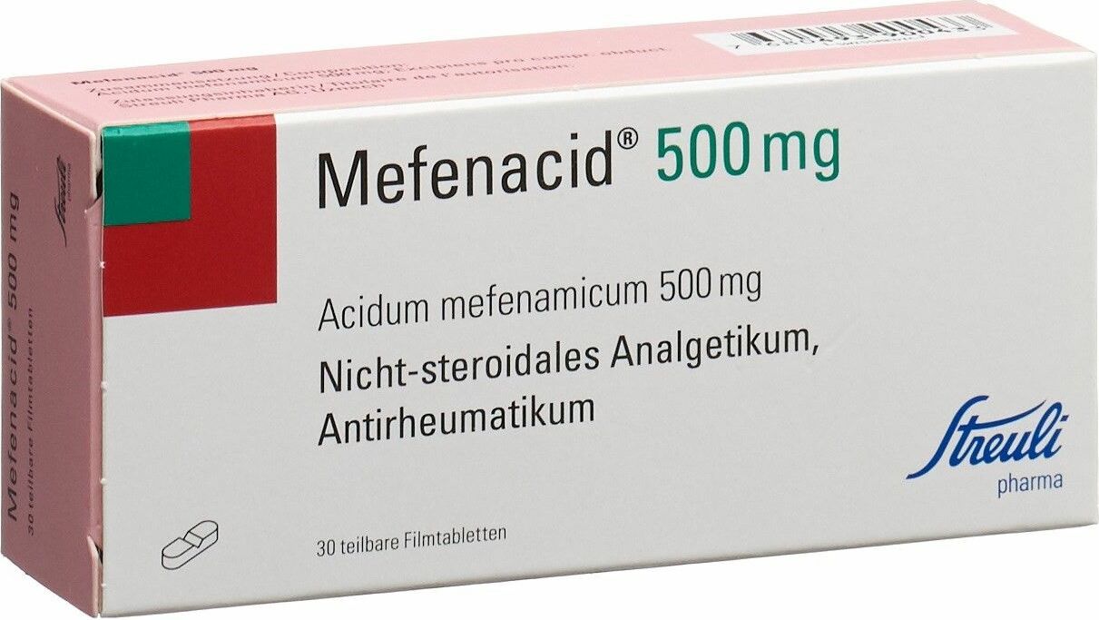 Mefenacid Filmtabletten 500mg Teilbar 30 Stück in der Adler Apotheke