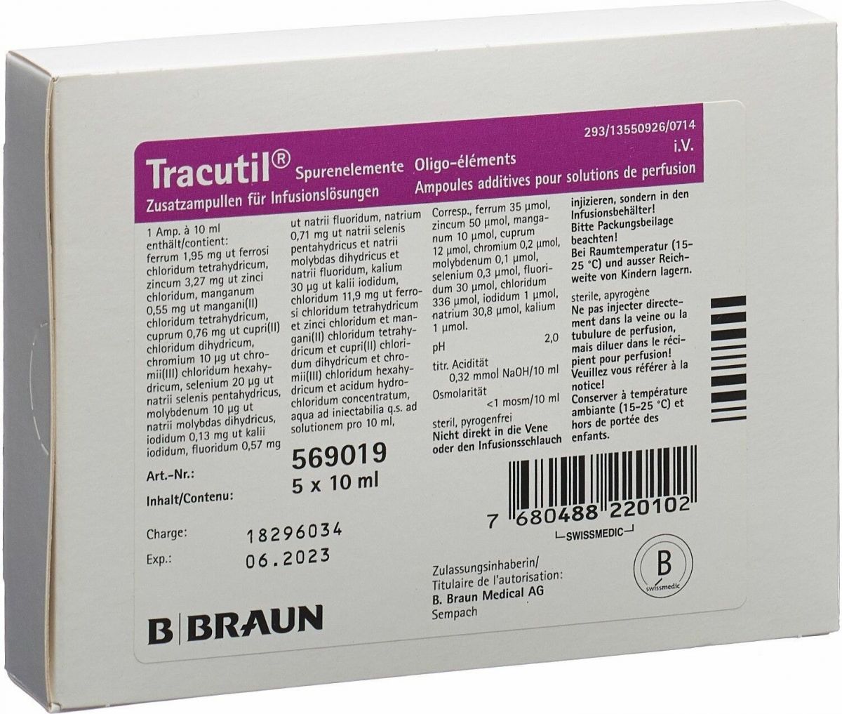 Tracutil Infusionslösung 5 Ampullen 10ml in der Adler Apotheke