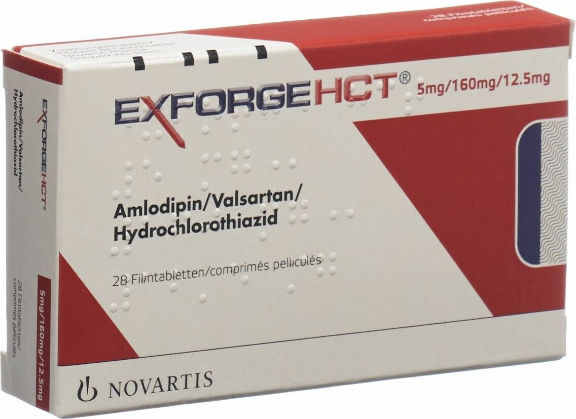 Exforge HCT Filmtabletten 5mg/160mg/12.5mg 28 Stück in der Adler Apotheke