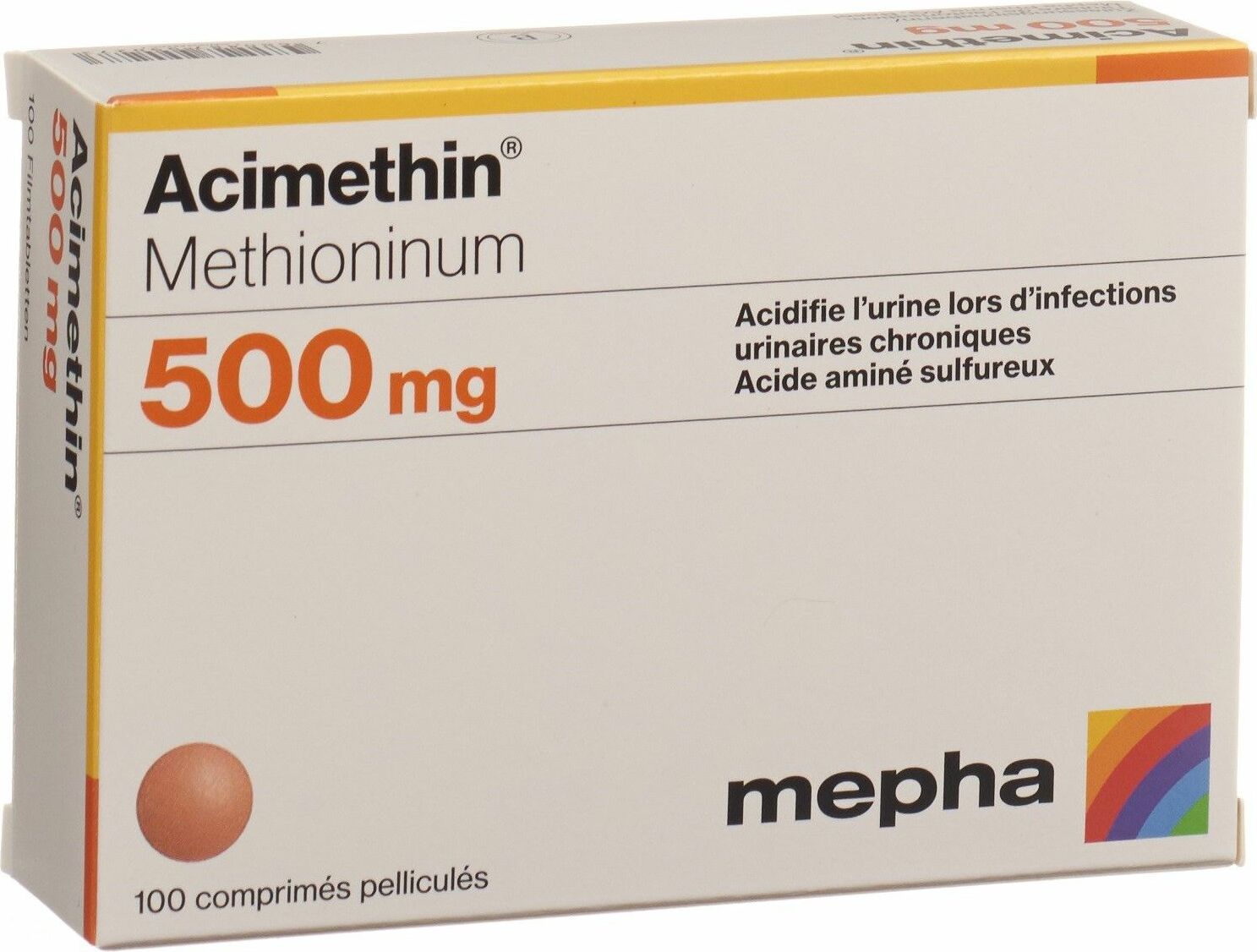 Acimethin Tabletten 500mg 100 Stück in der Adler Apotheke