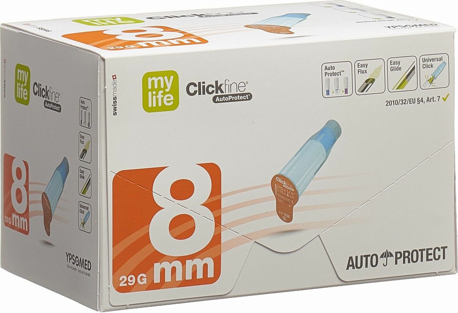 Mylife Clickfine Auto Protect Pen Nadel 29g x 8mm 100 Stück in der ...