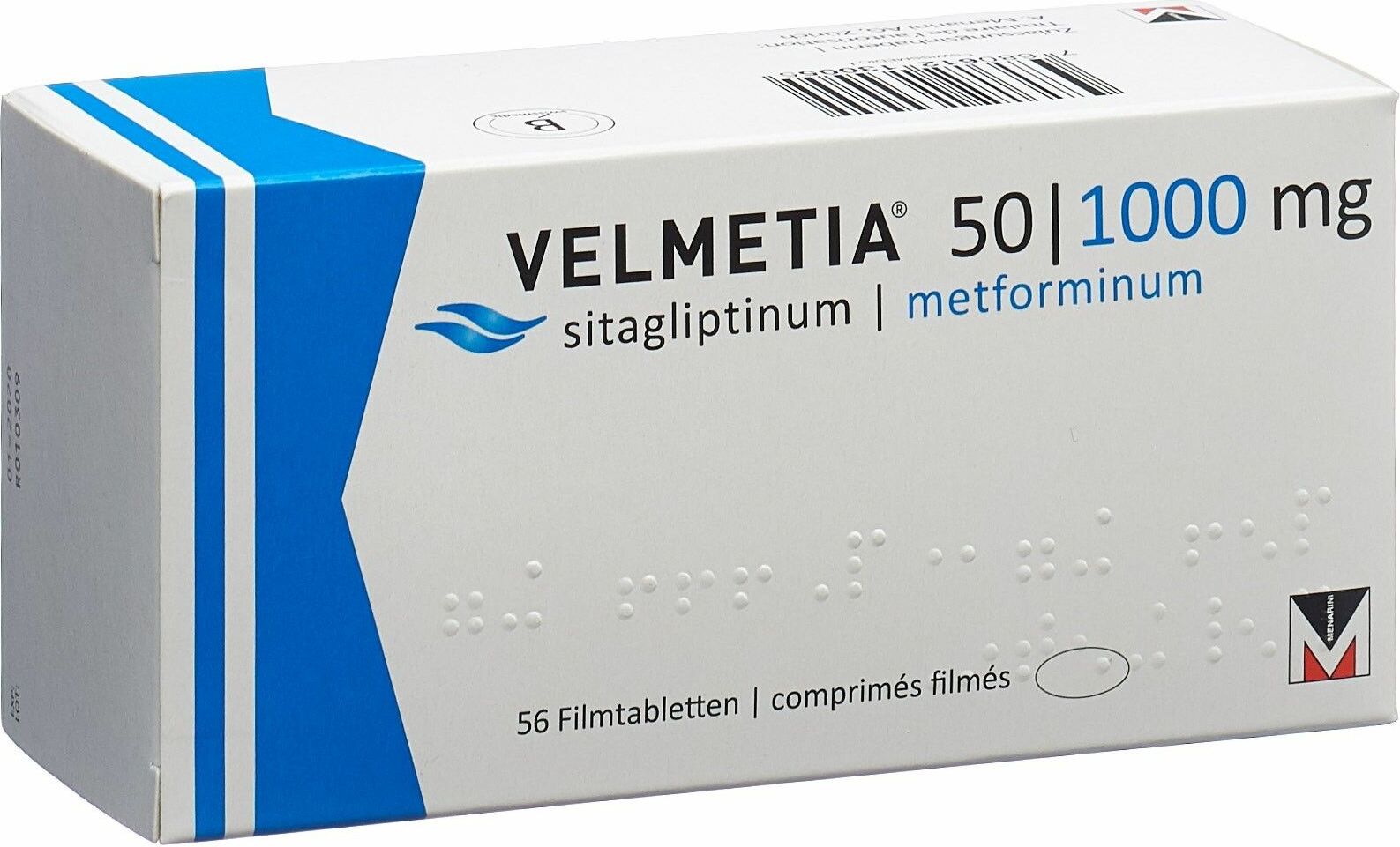 Velmetia Filmtabletten 50/1000mg 56 Stück in der Adler Apotheke