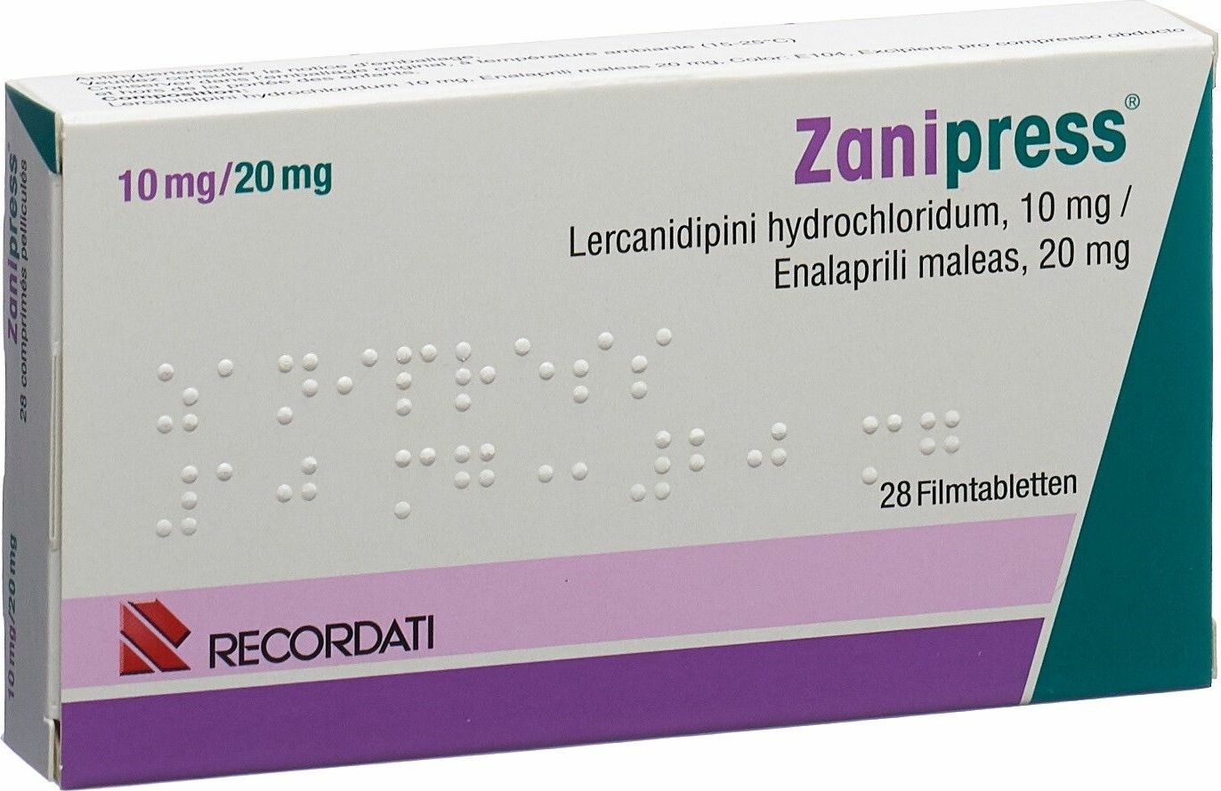 Zanipress Filmtabletten 10/20mg 28 Stück in der Adler Apotheke