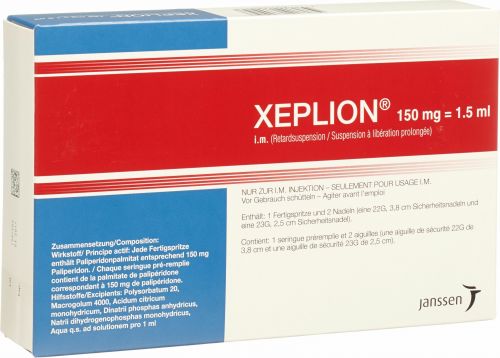 Xeplion Injektionssuspension 150mg/1.5ml Fertigspritze 1.5ml in der ...