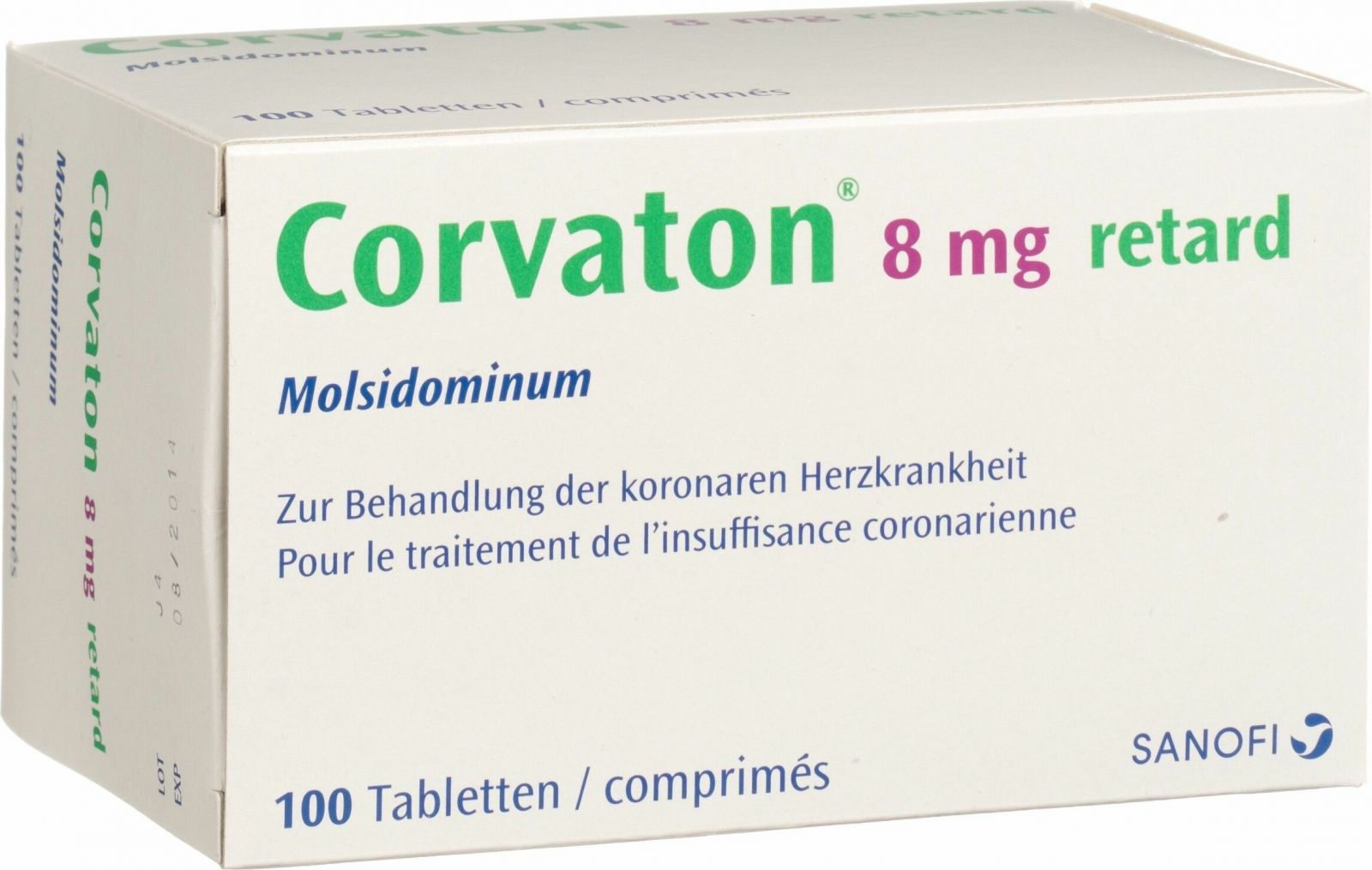 Corvaton Retard Tabletten 8mg 100 Stück in der Adler Apotheke