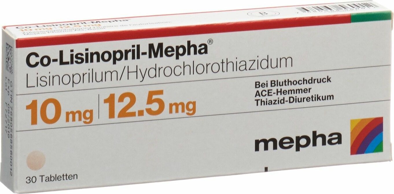 Co Lisinopril Mepha Tabletten 10/12.5 30 Stück in der Adler Apotheke