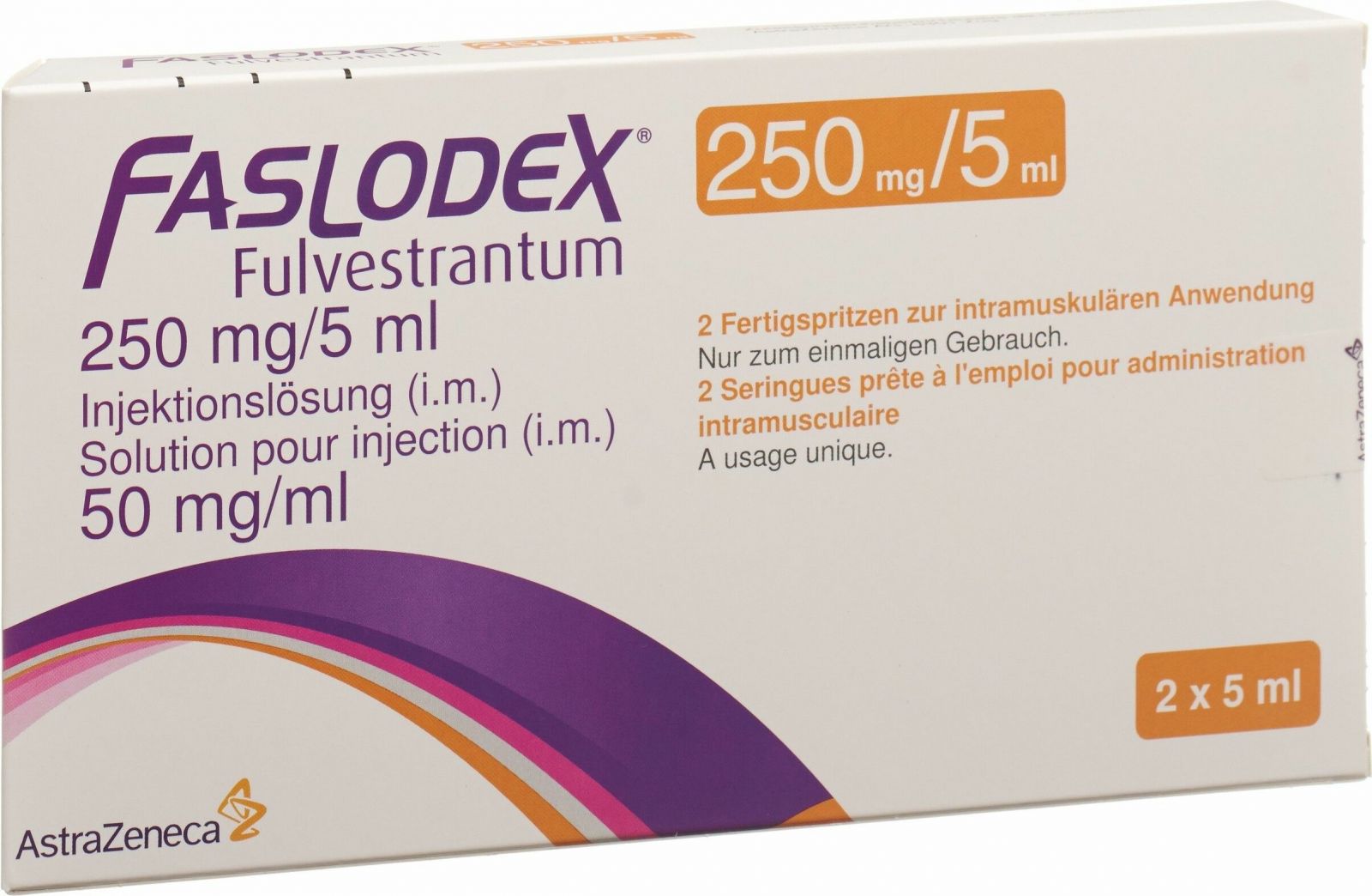 Faslodex Injektionslösung 250mg/5ml 2 Fertigspritzen 5ml in der Adler ...