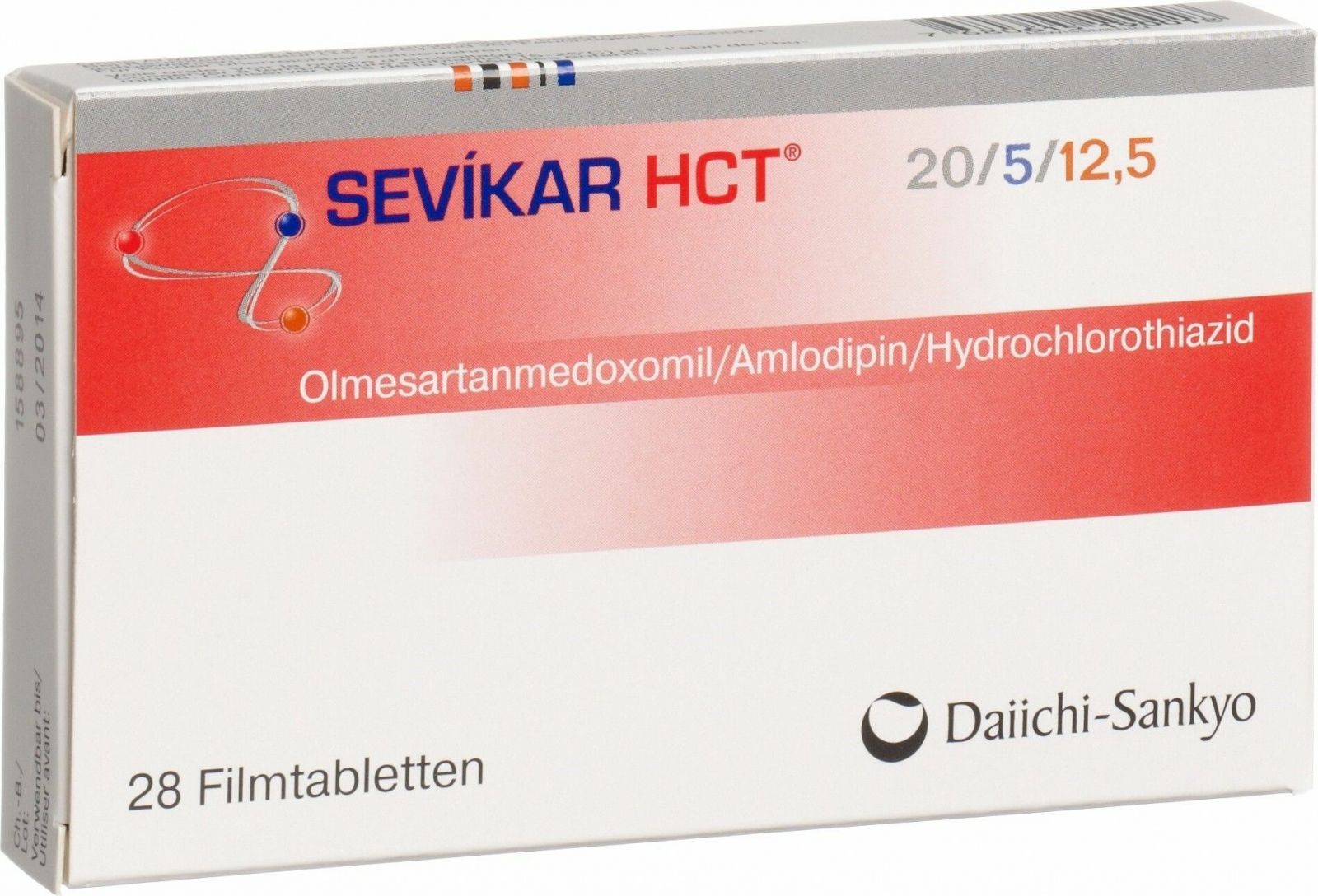 Sevikar HCT Filmtabletten 20/5/12.5 Mg 28 Stück in der Adler Apotheke