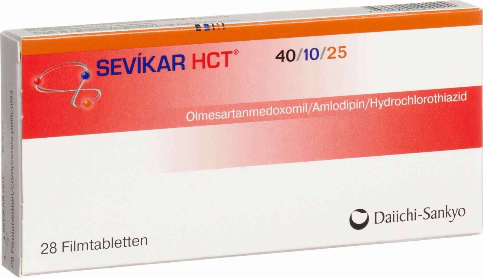 Sevikar HCT Filmtabletten 40/10/25 Mg 28 Stück in der Adler Apotheke