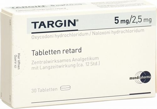 Targin Retard Tabletten 5/2.5mg 30 Stück in der Adler Apotheke