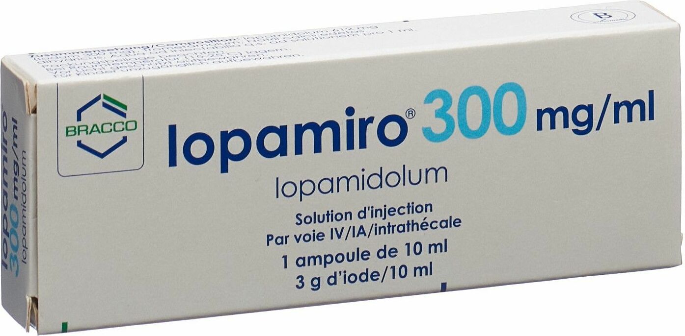Iopamiro Injektionslösung 300mg/ml Ampullen 10ml in der Adler Apotheke