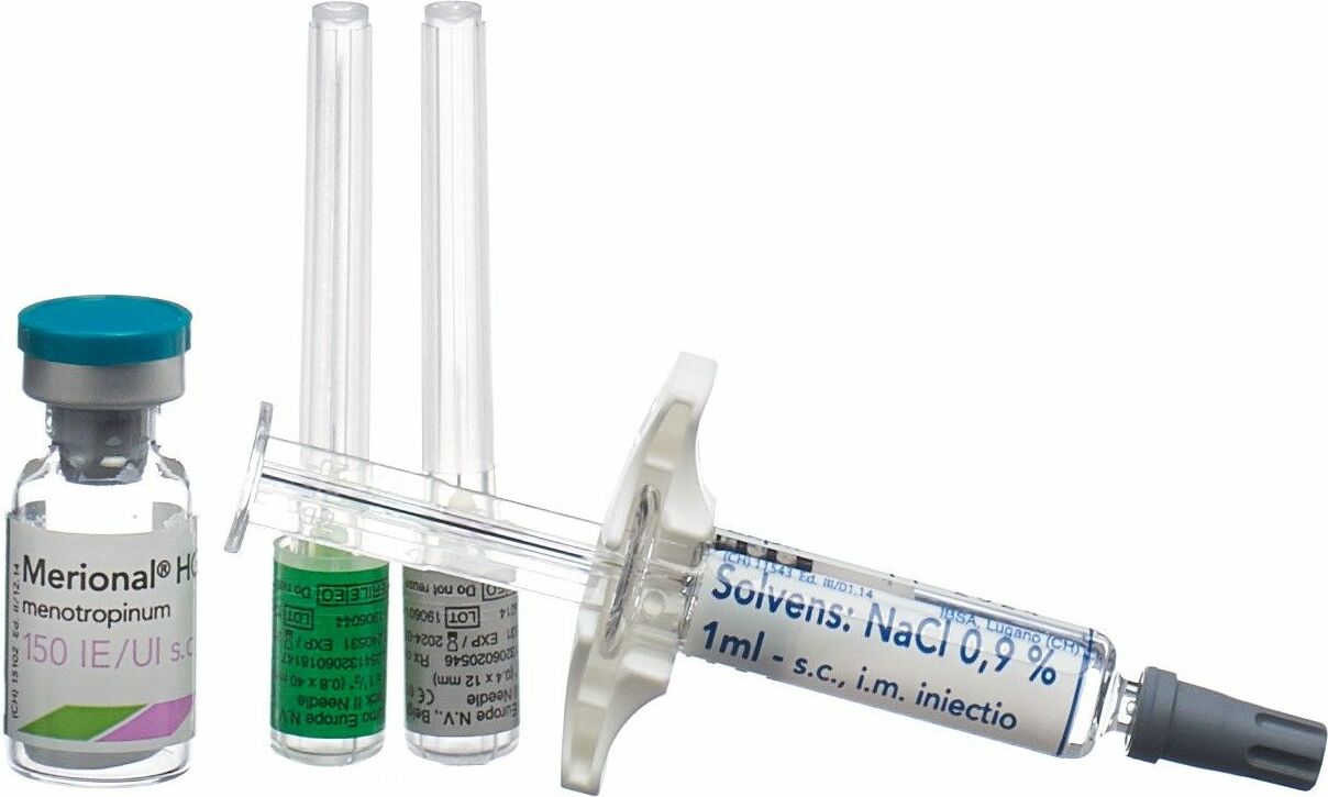 Merional Hg 150 E C Solv Fertigspritze in der Adler Apotheke