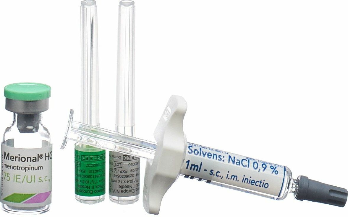 Merional Hg 75 E C Solv Fertigspritze in der Adler Apotheke