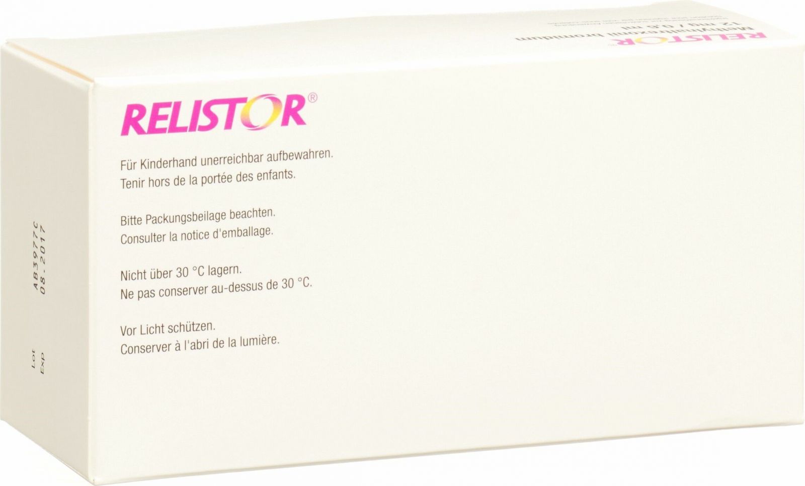 Relistor Injektionslösung 12mg/0.6ml Durchstechflasche in der Adler ...