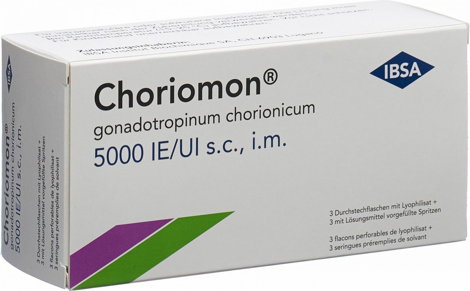 Choriomon 5000 Ie C Solv (spritze) Durchstechflasche 3 Stück in der ...