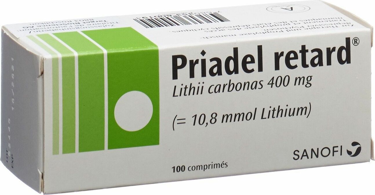 Priadel Retard Tabletten 400mg Retard 100 Stück in der Adler Apotheke