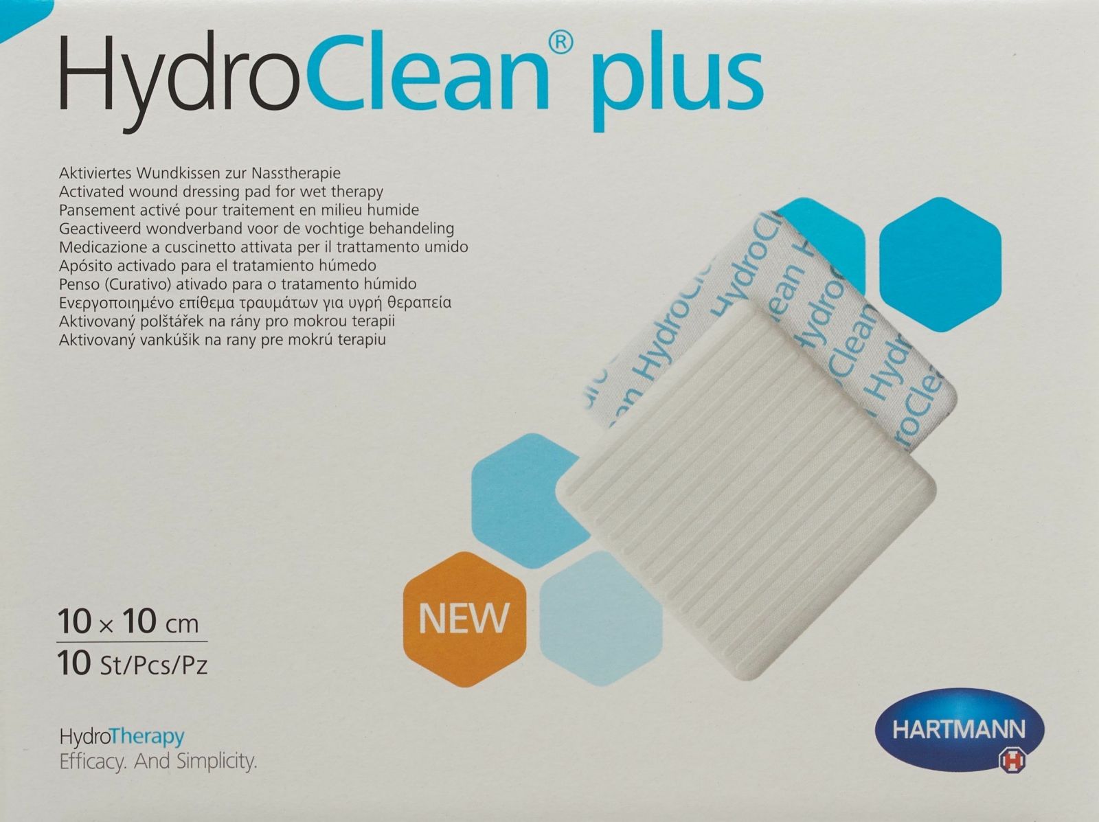 Hydroclean Plus Wundkissen 10x10cm 10 Stück in der Adler Apotheke
